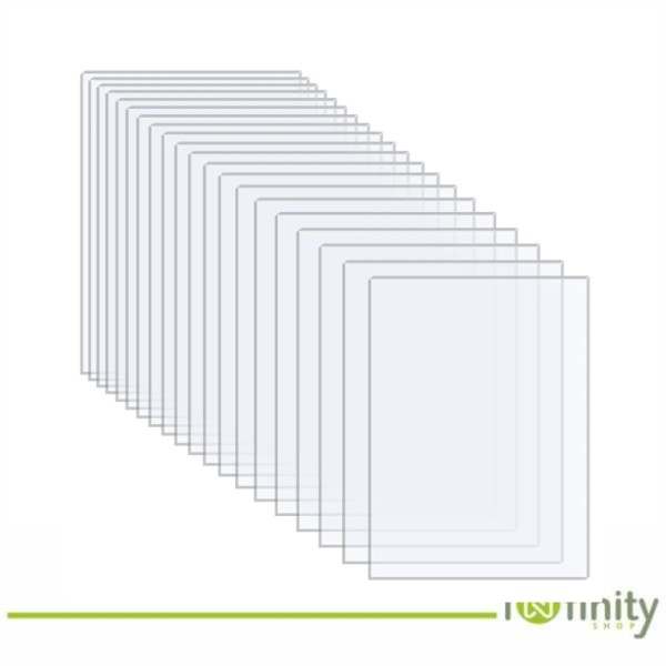 Plexiglass par lot transparent 20 X 10 cm