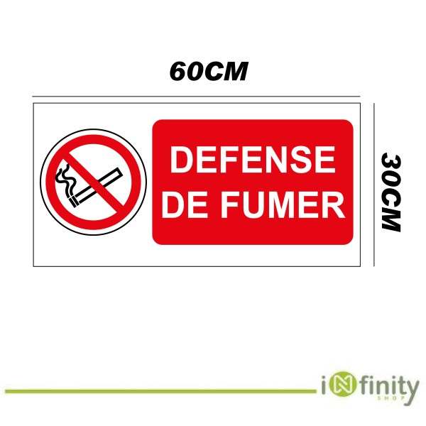 Panneau défense de fumer