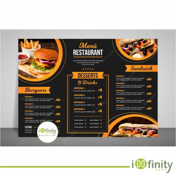 impression de cartes de menu pvc a4