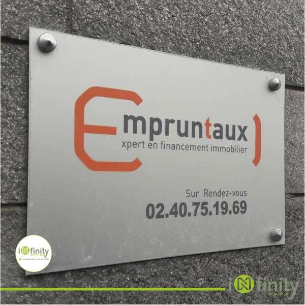 Plaque Plexiglass Quadri - 3mm, 35x25cm Solution d'enseigne